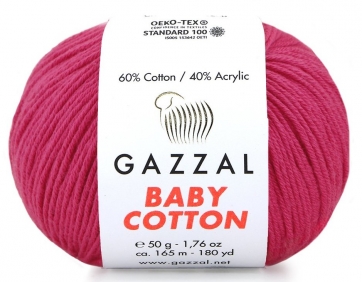 Пряжа Baby cotton Gazzal купить в интернет-магазине в Москве недорого